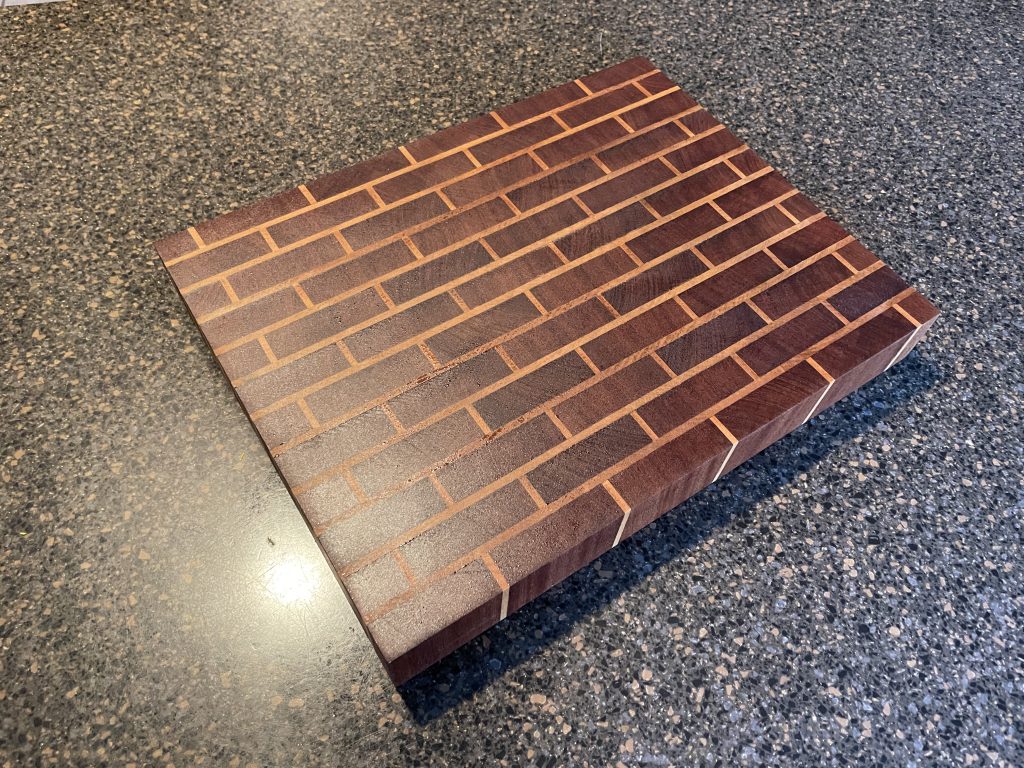 Brick Patterned End Grain Cutting Board – Old Line Woodwork